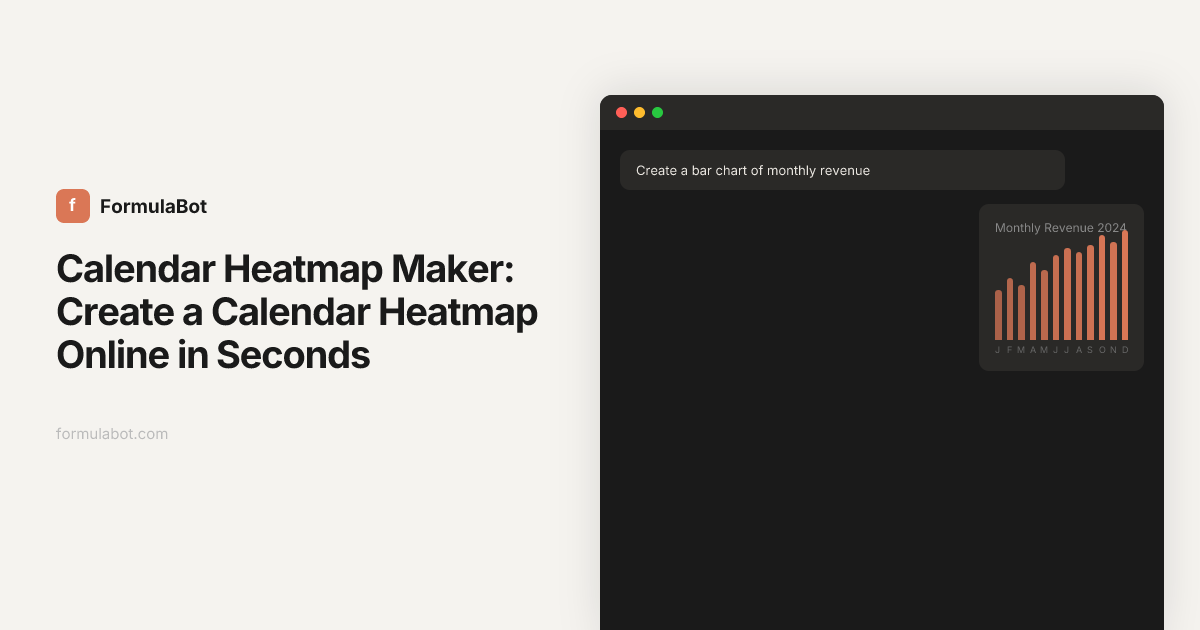 Calendar Heatmap Maker: Create a Calendar Heatmap Online in Seconds ...
