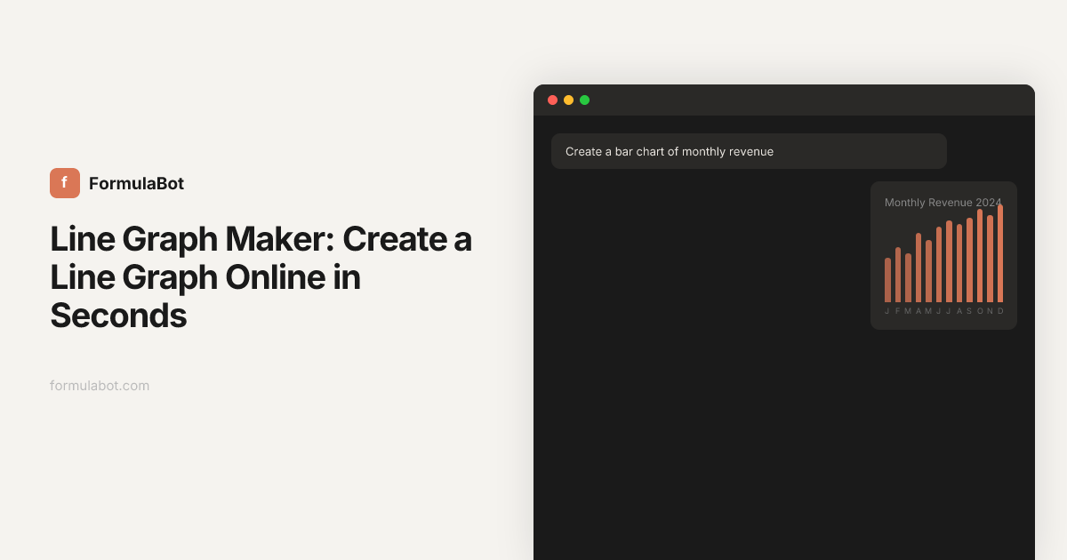 Line Graph Maker: Create a Line Graph Online in Seconds - Formula Bot